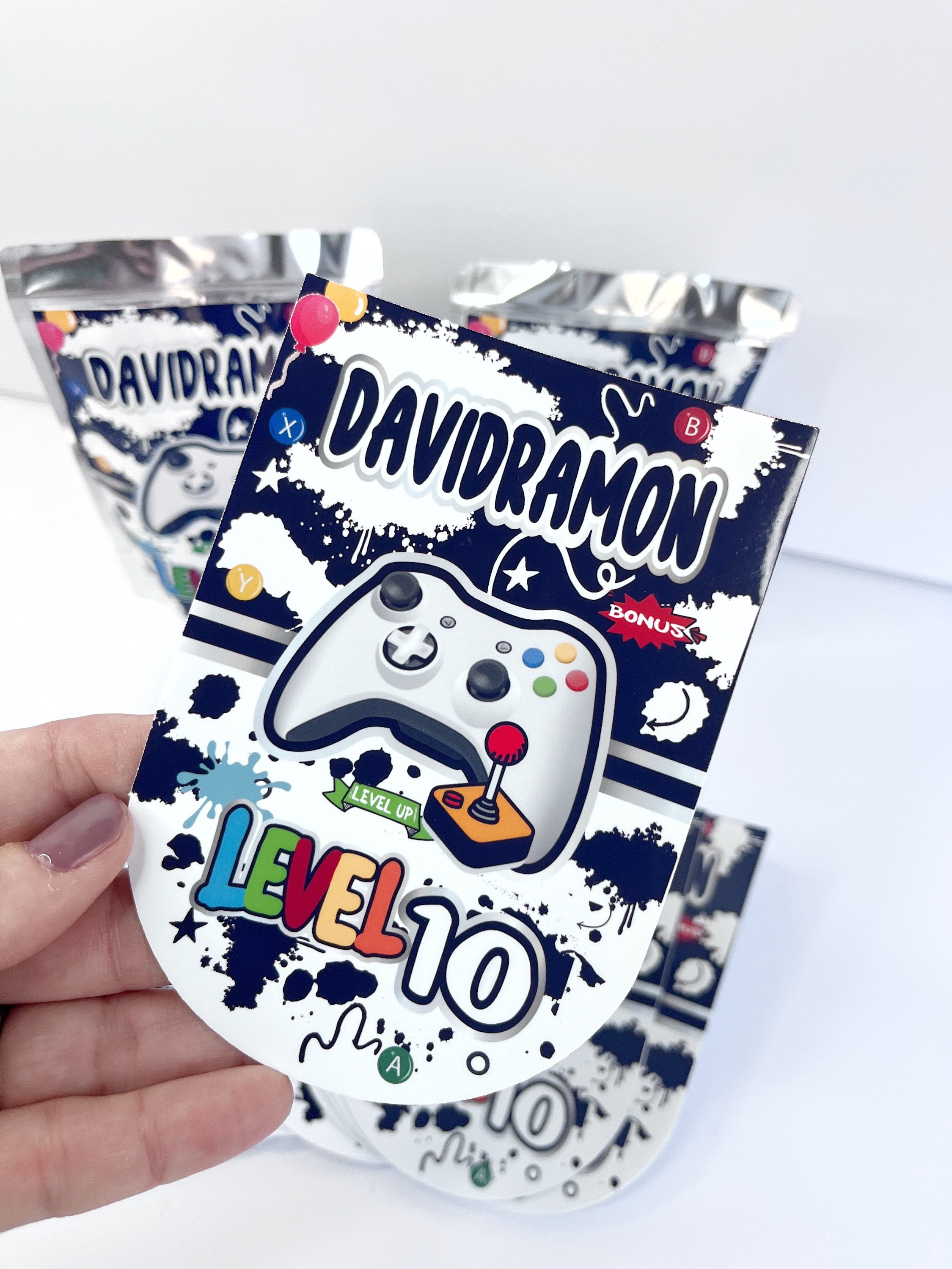 Gamer Capri Sun Labels, Video Games Party Decor Favors, Gamer Birthday ...
