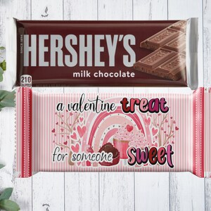Valentine Hershey's Chocolate Bar, Personalized Wrapper Favors - Etsy