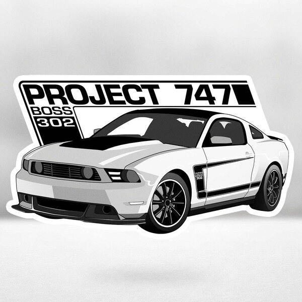 Mustang Boss 302 Decal - Etsy