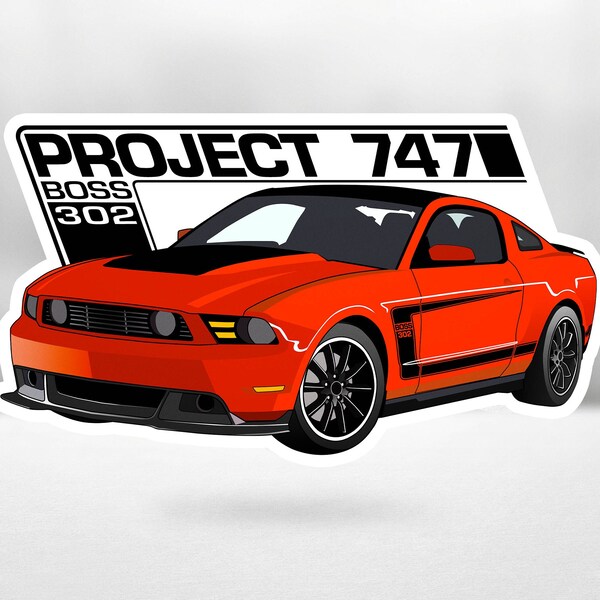 Mustang Boss 302 Decal - Etsy