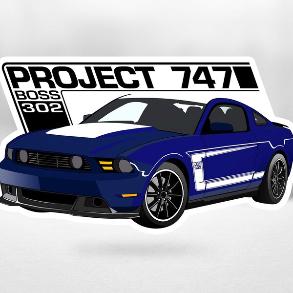 Mustang Boss 302 Decal - Etsy