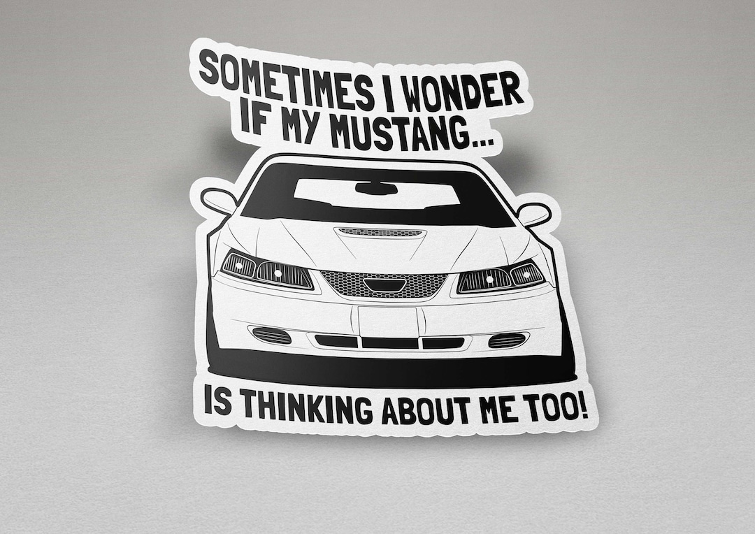 Mustang Sticker, Mustang New Edge, Mustang SN95, Funny Sticker, Mustang ...