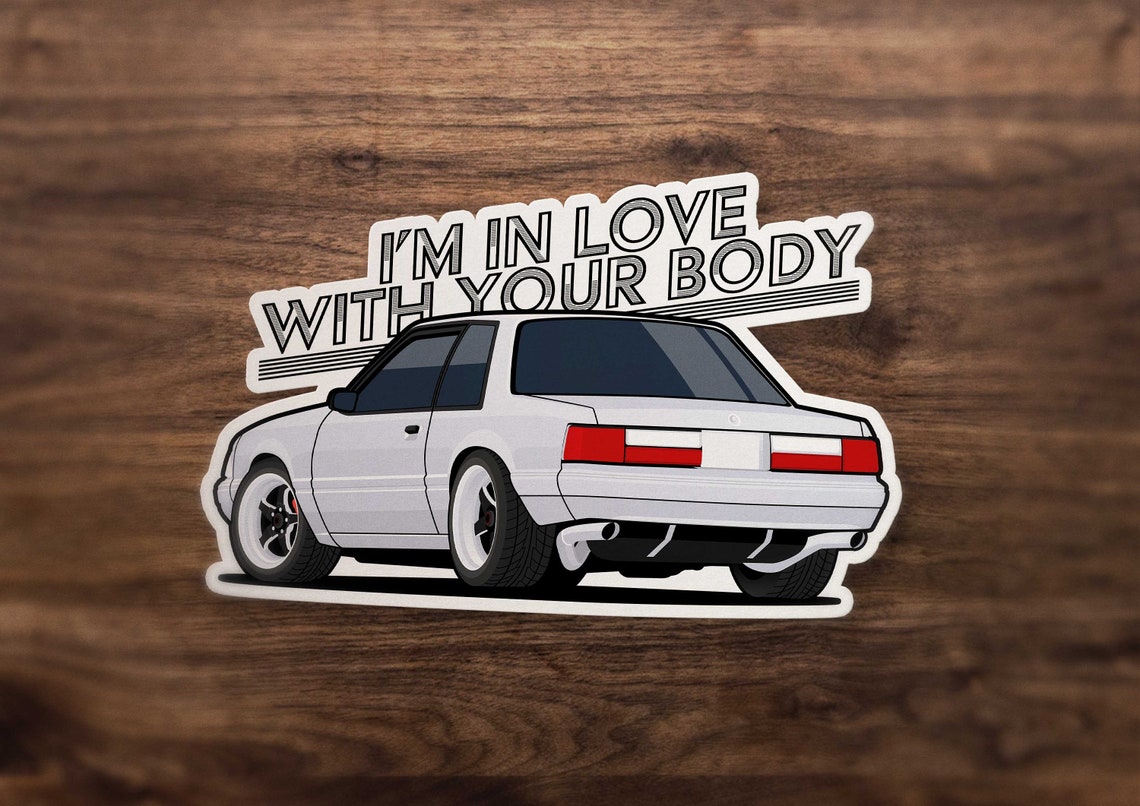 Mustang Sticker Mustang Foxbody Foxbody Sticker Mustang - Etsy