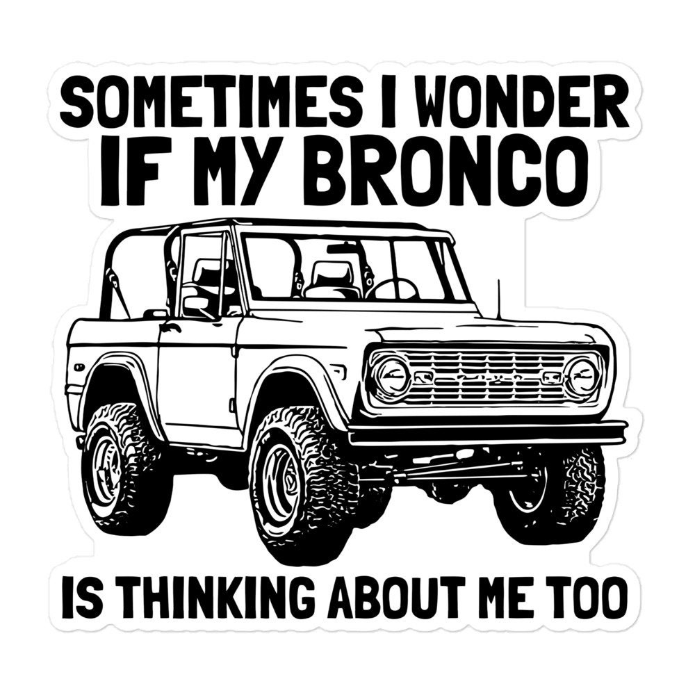 Bronco Sticker Early Bronco Classic Bronco Bronco Decal - Etsy