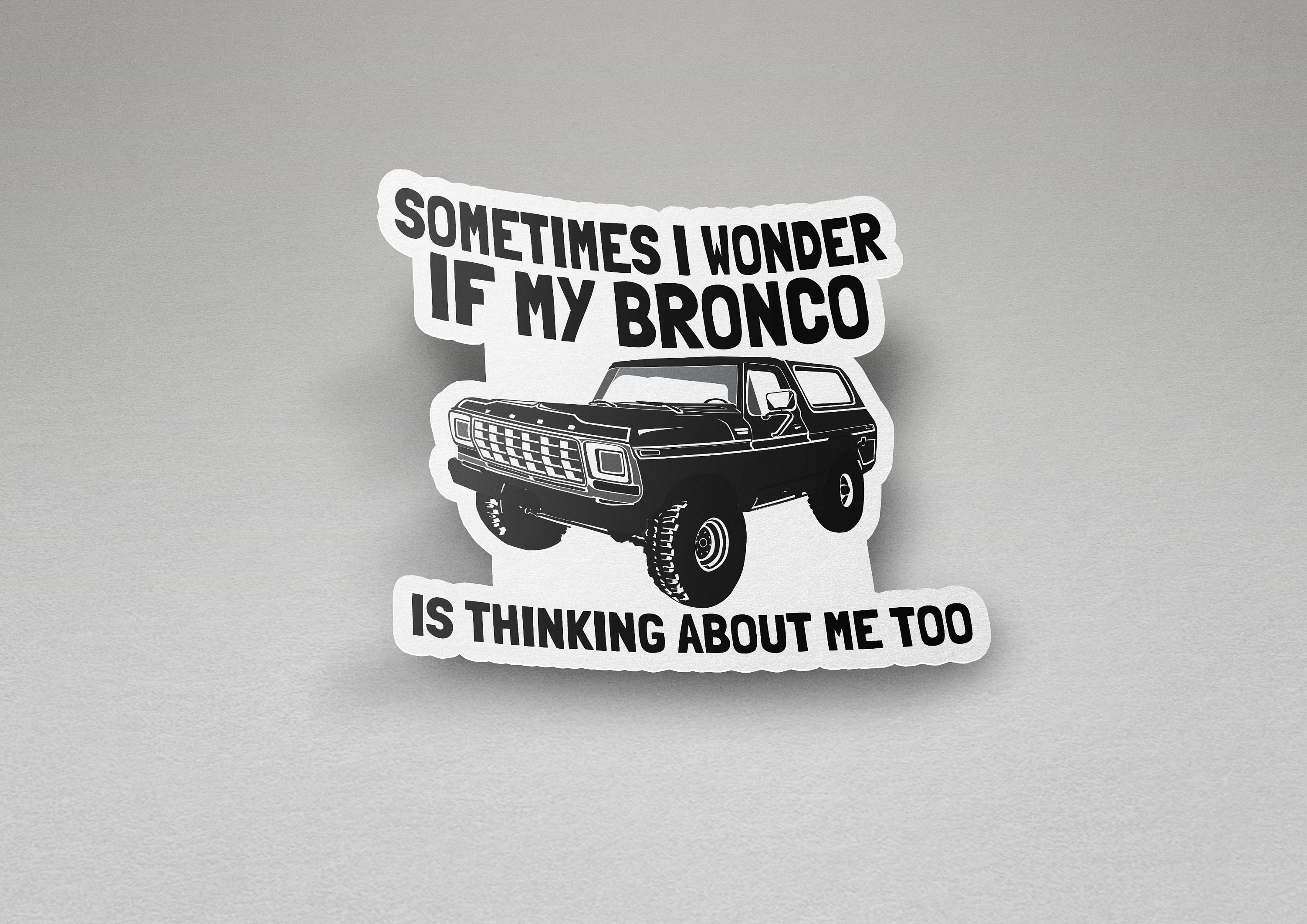 Bronco Bronco Sticker Funny Sticker Vinyl Sticker Classic - Etsy