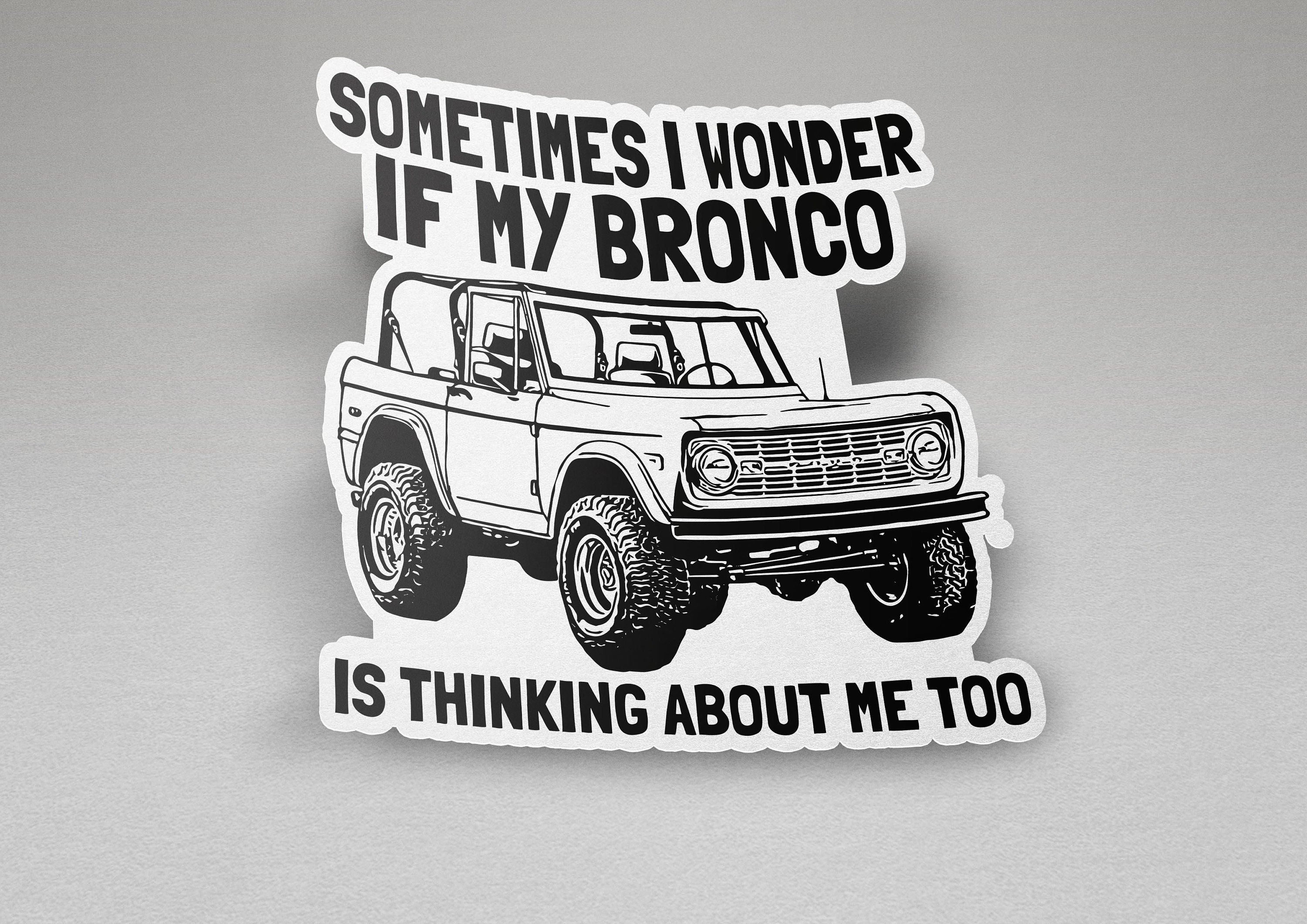 Bronco Sticker Early Bronco Classic Bronco Bronco Decal - Etsy