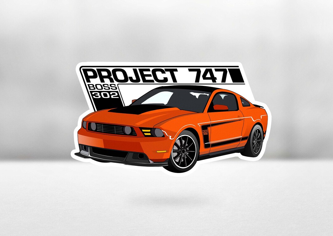 Mustang Boss 302, Boss 302 Sticker, 2012 Boss 302, Competition Orange ...