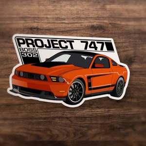 Mustang Boss 302, Boss 302 Sticker, 2012 Boss 302, Competition Orange ...