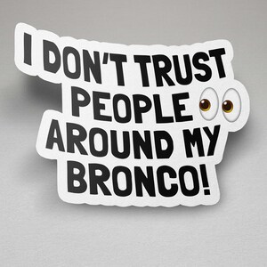 Bronco Sticker, Set of 6, Bronco, Bronco Sport, Bronco Gift, Bronco ...