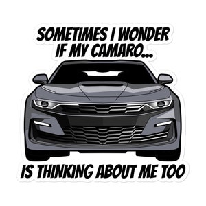 Camaro Sticker, Camaro 2019, Camaro 6th Generation, Camaro Gift, Camaro ...