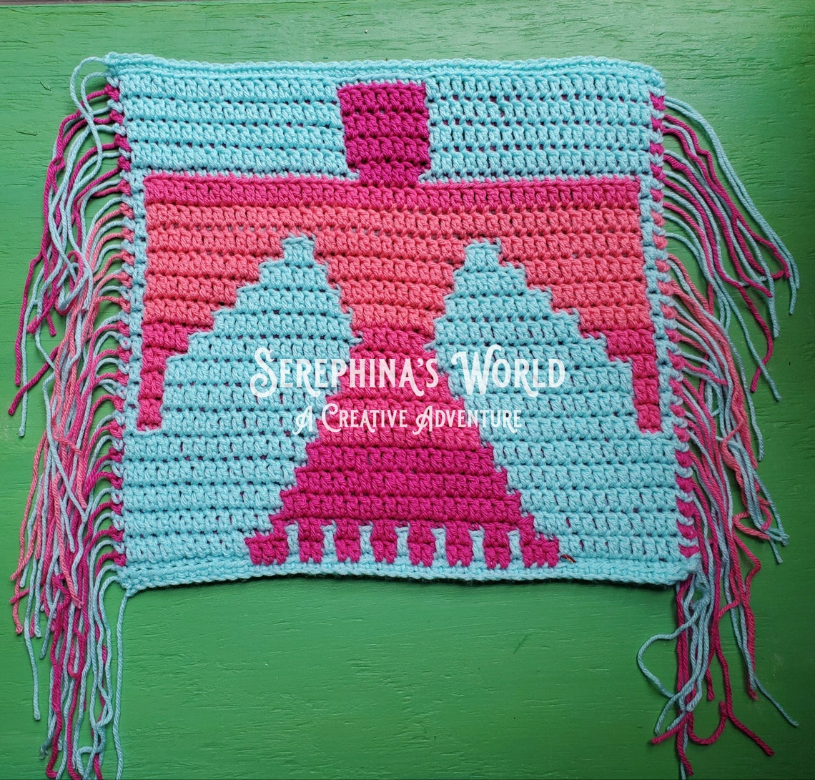 Mosaic Crochet Thunderbird Chart - Etsy Canada