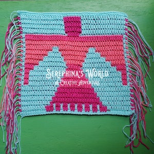 Mosaic Crochet Thunderbird Chart - Etsy