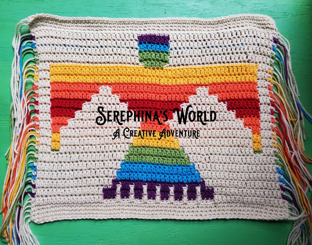 Mosaic Crochet Thunderbird Chart - Etsy