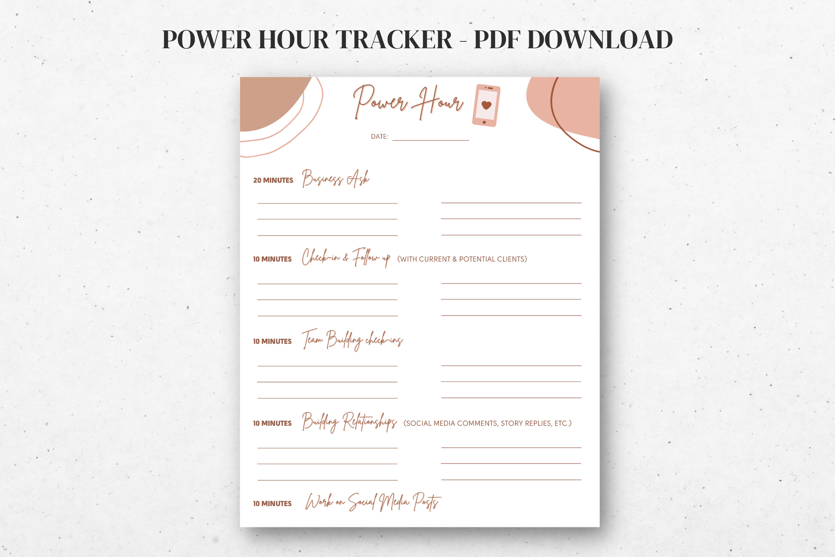 Power Hour | Printable PDF - Etsy Canada