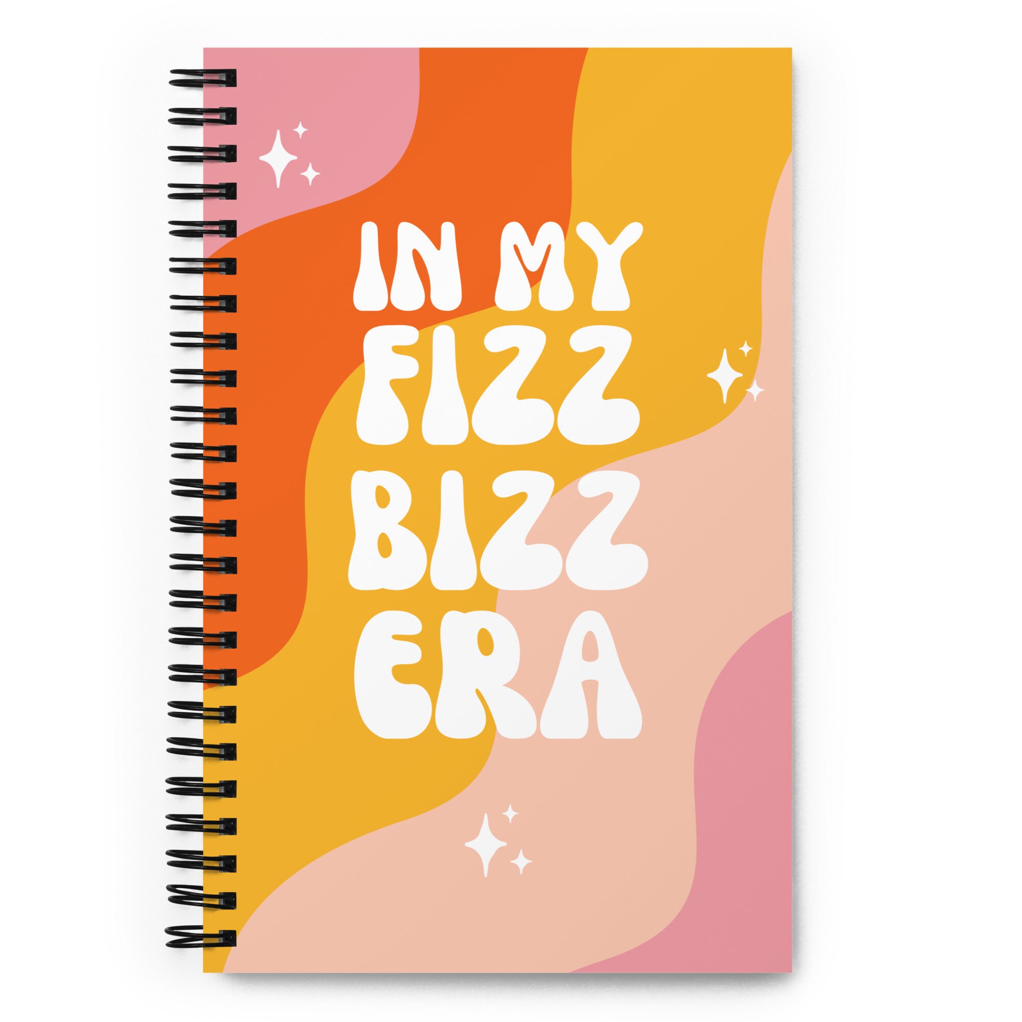 In My Fizz Bizz Era Spiral Notebook Pink and Orange Arbonne Notebook - Etsy