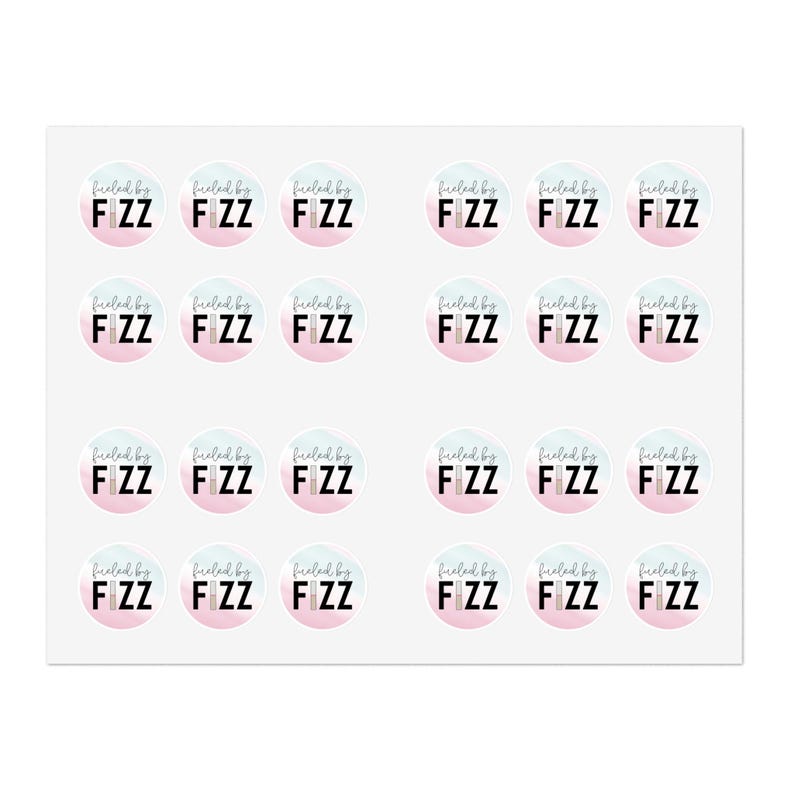 Sticker Sheet With 24 Stickers - Fueled by Fizz - Arbonne Stickers for ...