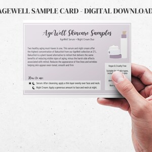 Agewell Sample Card | Digital Download ONLY | Download + Print - Etsy