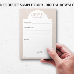 Blank Generic Sample Card | 4" X 6" Digital File | Digital Download ...