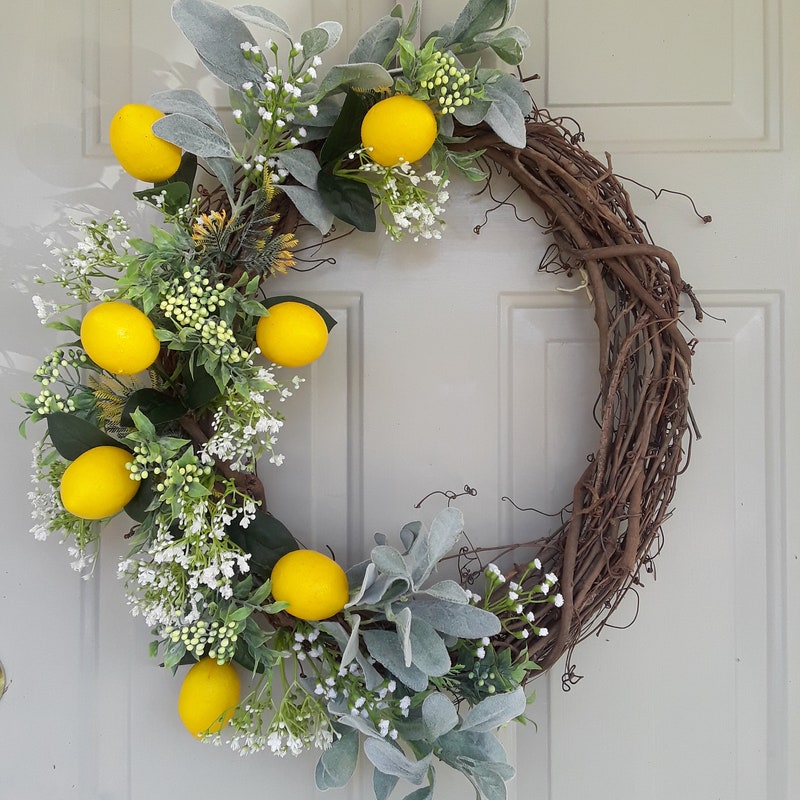Lemon Wreath - Etsy