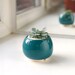 Small Teal Succulent Pot // S Size // Turquoise Round Ceramic - Etsy