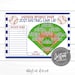 EDITABLE Baseball Batting Order Printable, Batting Line Up, Ball Roster ...