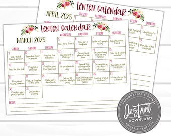 2025 Lenten Calendar - Digital Download - Etsy