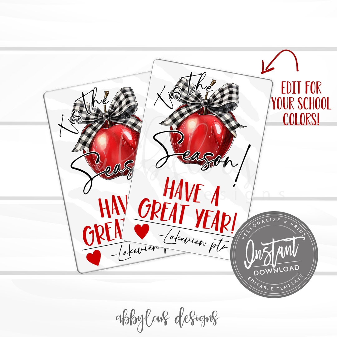 EDITABLE Back to School Good Luck Tags, Printable Teacher Tags ...