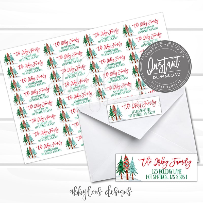 Christmas Card Address List Printable - Etsy