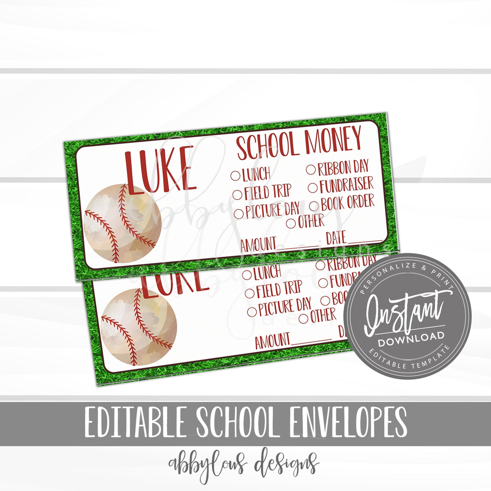 EDITABLE Baseball School Bundle, Baseball Binder Cover, Baseball Class ...