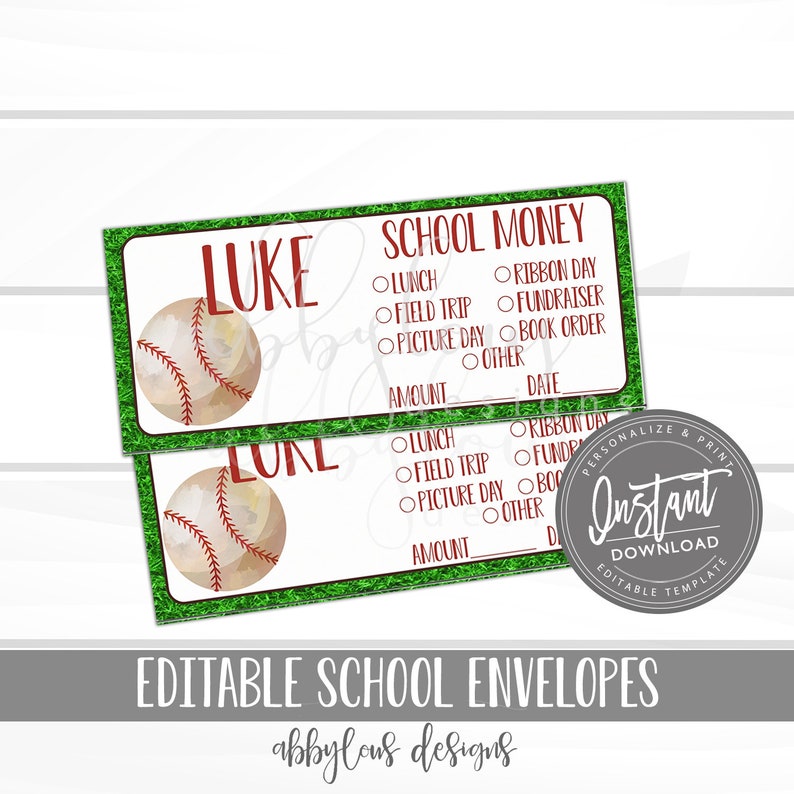 EDITABLE Baseball School Bundle Baseball Binder Cover | Etsy