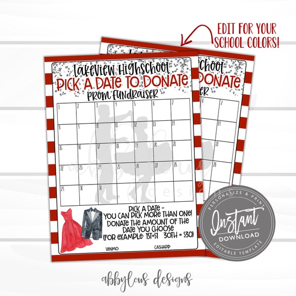 Pick a Date Donation Dance - Etsy