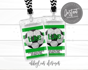 Personalized Soccer Bag Tag, Sports Bag Tag, Personalized Bag Tag ...