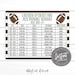 EDITABLE Football Game Schedule Printable, Practice Schedule, Summer ...