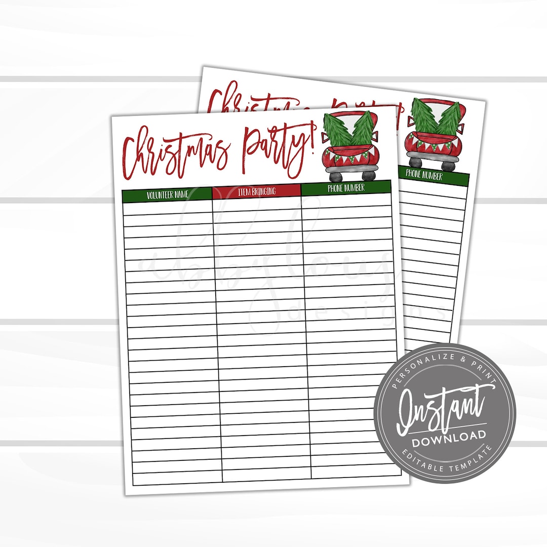 EDITABLE Teacher Volunteer Printable, PTO/PTA Sign up Sheet, Editable ...