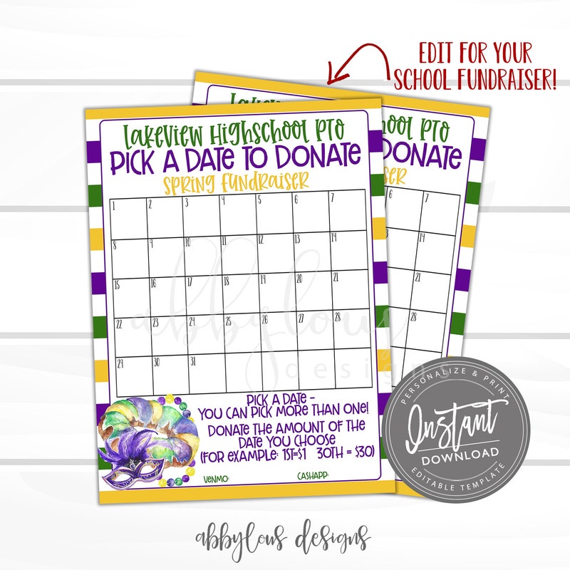 Mardi Gras Printable - Etsy