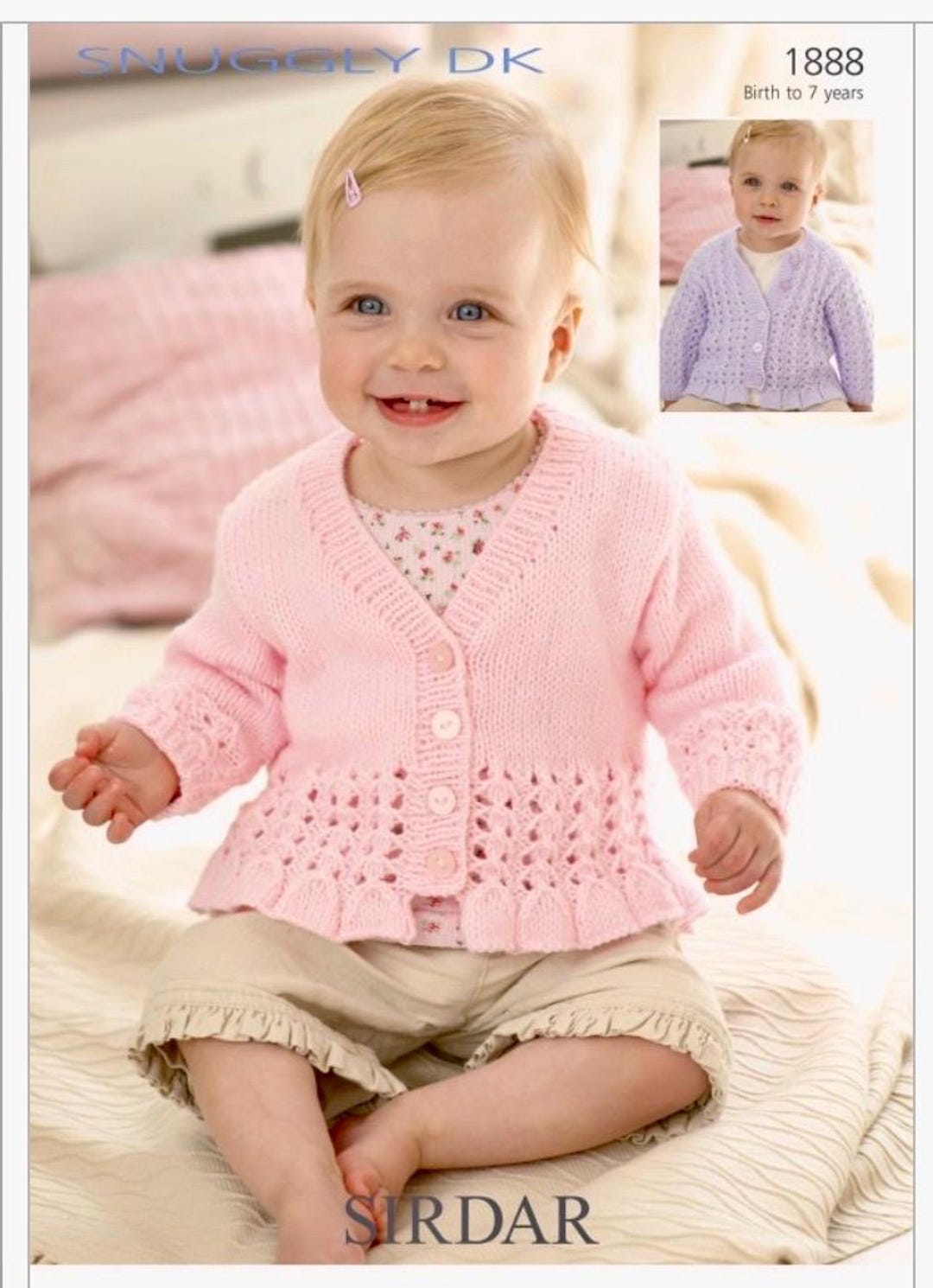 Knitting Pattern Sirdar DK 1888 Baby and Toddler Cardigan Pattern - Etsy