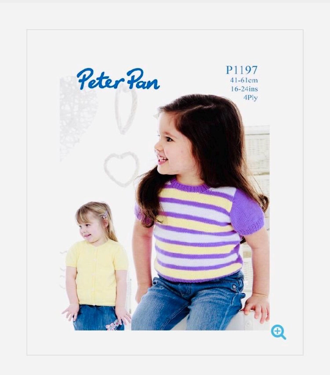 Knitting Pattern, Peter Pan 4ply 1197, Cardigan, Jumper, Childs - Etsy UK