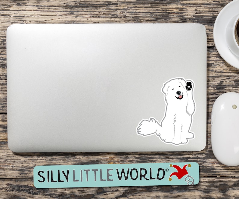 Great Pyrenees Dog Vinyl Decal - Permanent Car Window Sticker for Pet ...