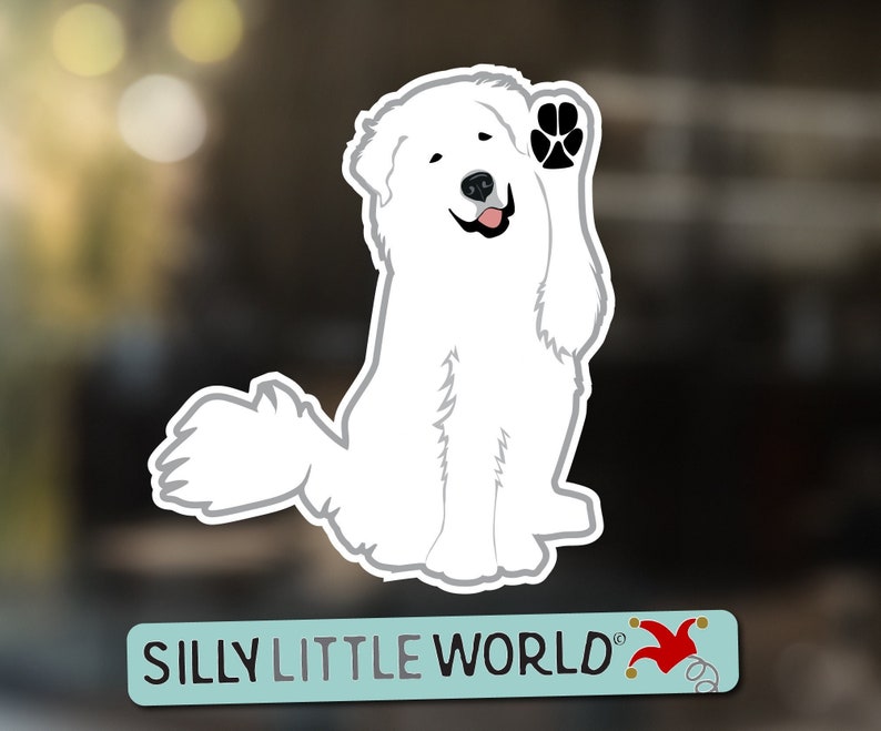 Great Pyrenees Dog Vinyl Decal - Permanent Car Window Sticker for Pet ...