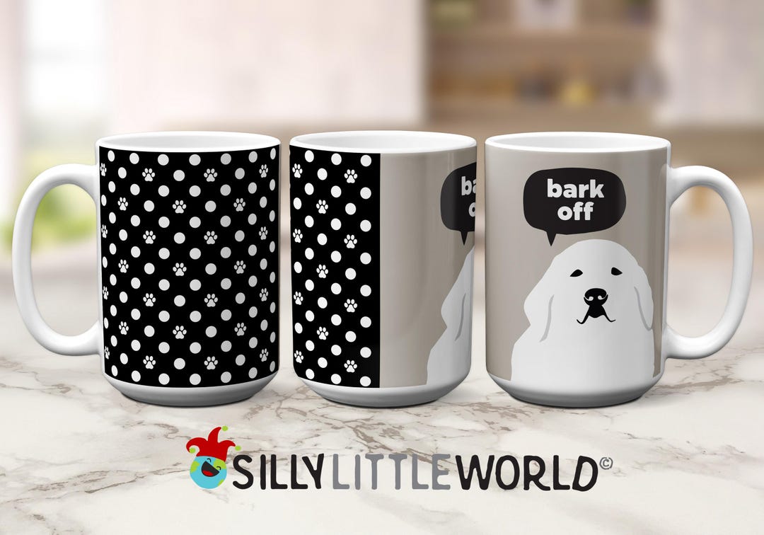 Great Pyrenees Mug, 'bark Off' Funny Wife Coffee Cup, 15 Oz Large ...
