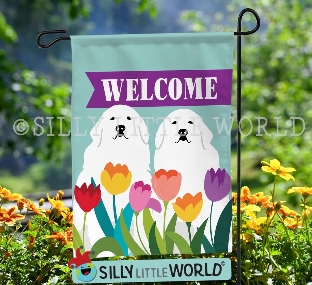 25 Great Pyrenees Flag, Let It Snow Porch Sign, Dog Garden Ornaments ...