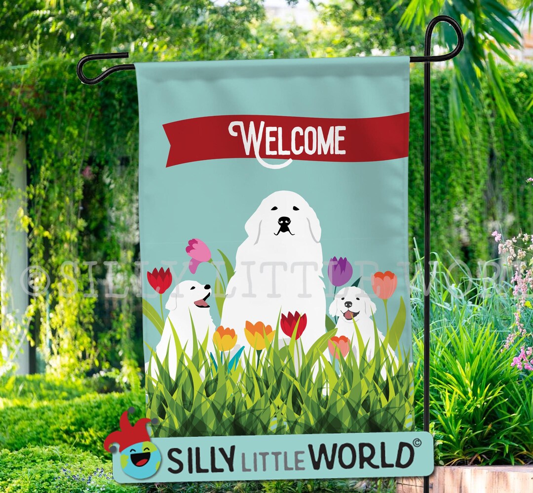 15 Great Pyrenees Flag, Let It Snow Porch Sign, Dog Garden Ornaments ...