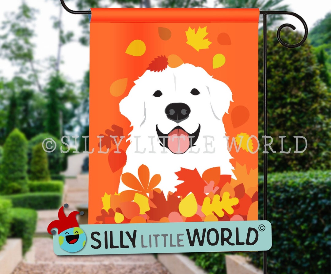 Great Pyrenees Flag, Dog Yard Flag, Dog Breed Garden Flag, Welcome Flag ...