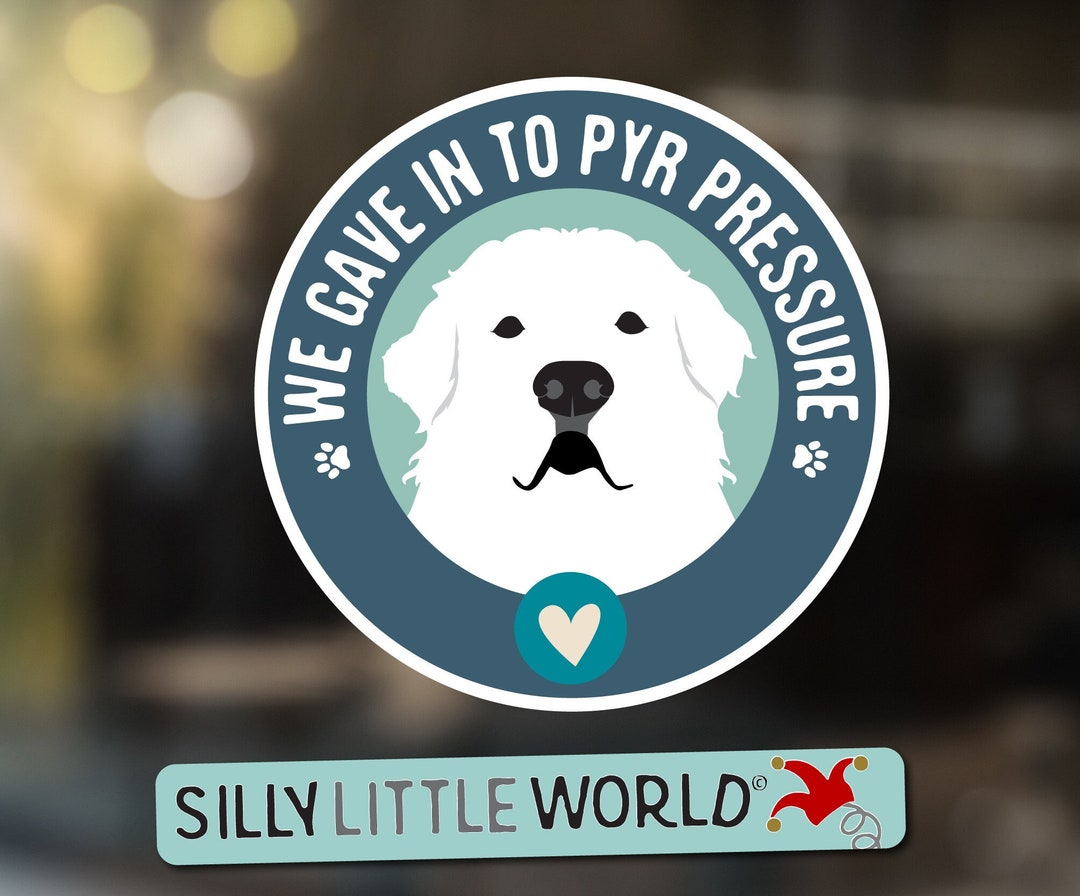 Great Pyrenees Car Decal, Permanent Sticker, Pet Decal, Vinyl Decal ...
