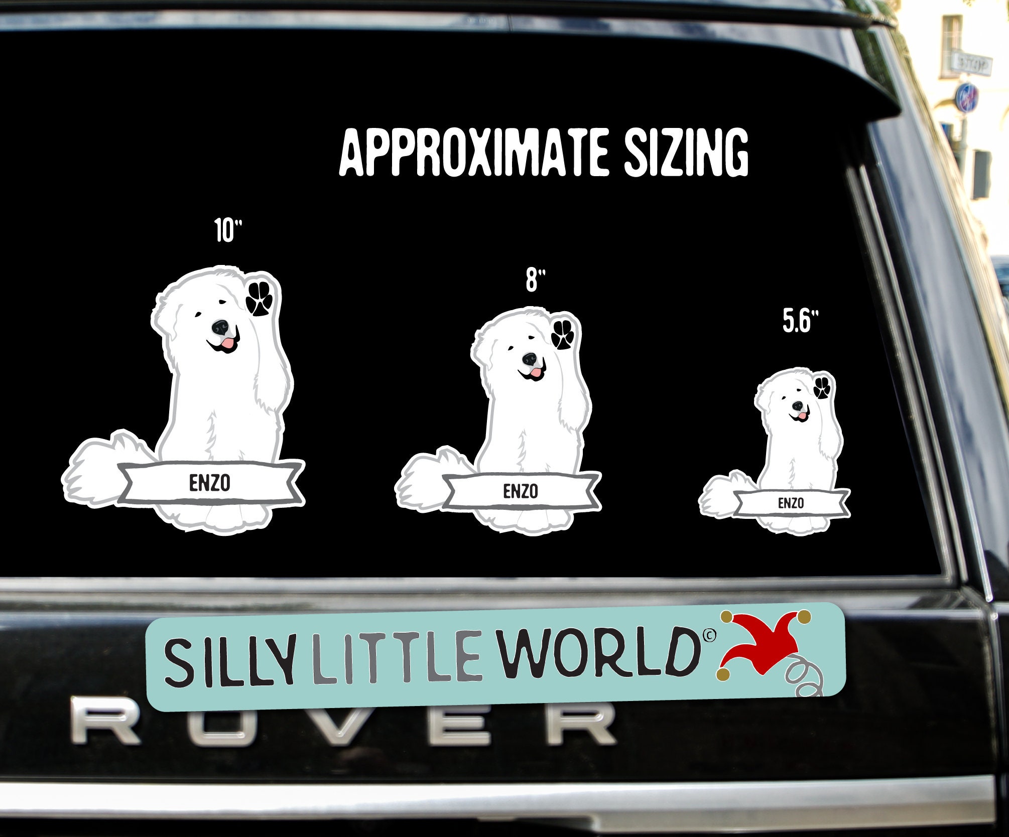 Personalized Great Pyrenees Car Decal Permanent Sticker - Etsy