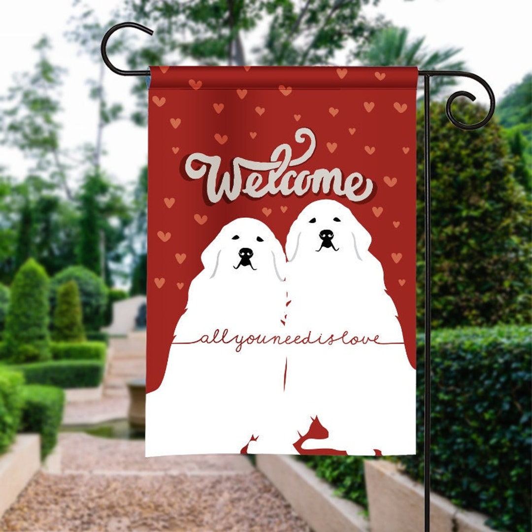 Great Pyrenees Flag Dog Yard Flag Dog Breed Garden Flag Dog - Etsy