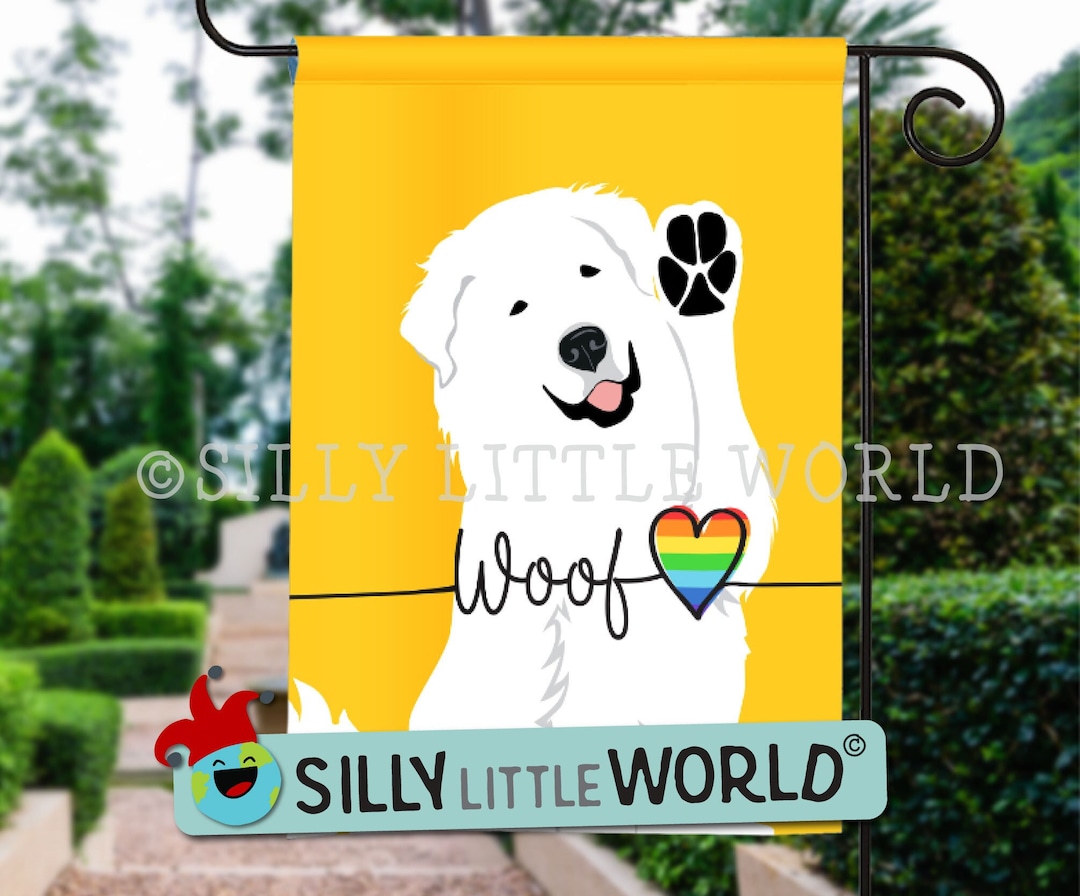 Great Pyrenees Flag for Front of House Pride Garden Flag - Etsy