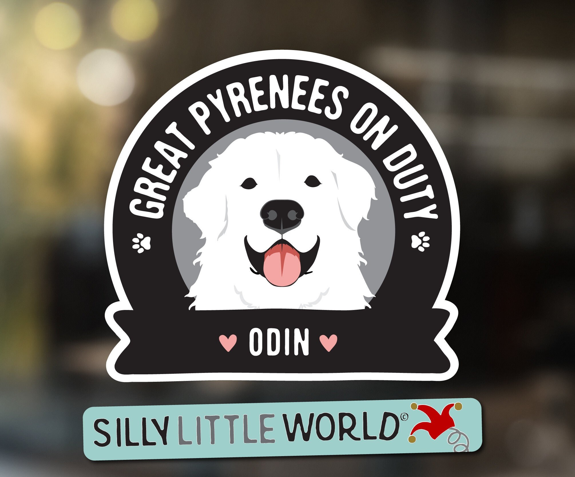 Personalized Great Pyrenees Car Decal Permanent Sticker Pet - Etsy