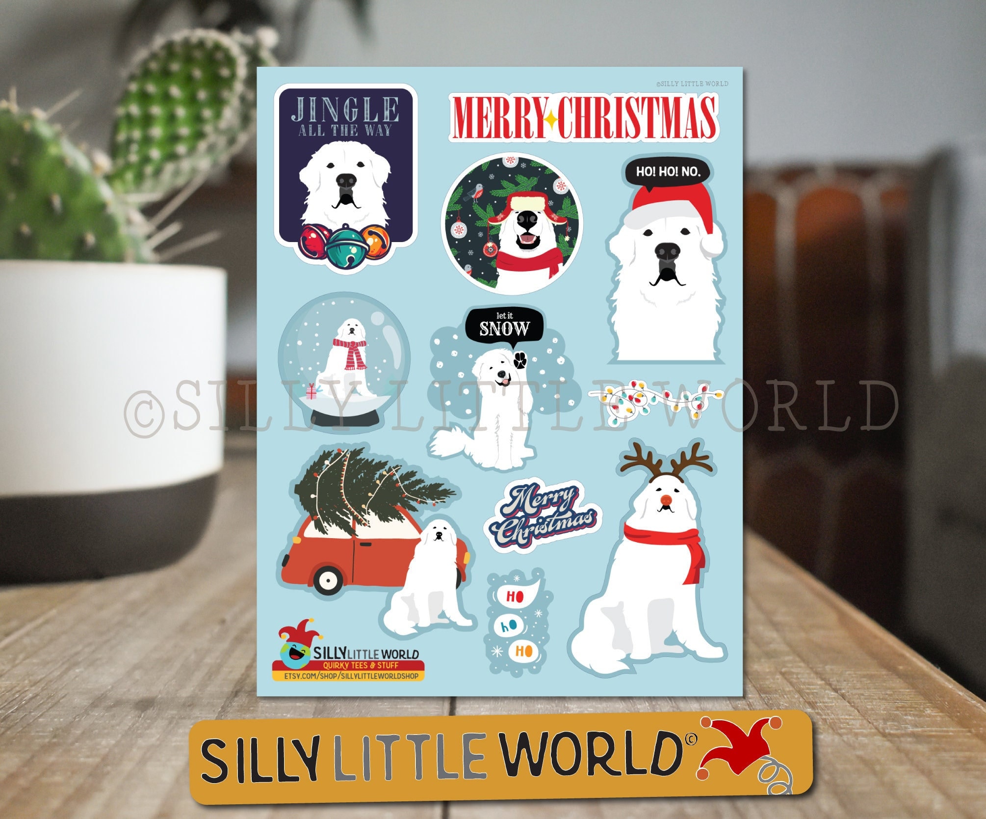 Great Pyrenees Sticker Set Dog Sticker Sheet Pyrenees - Etsy