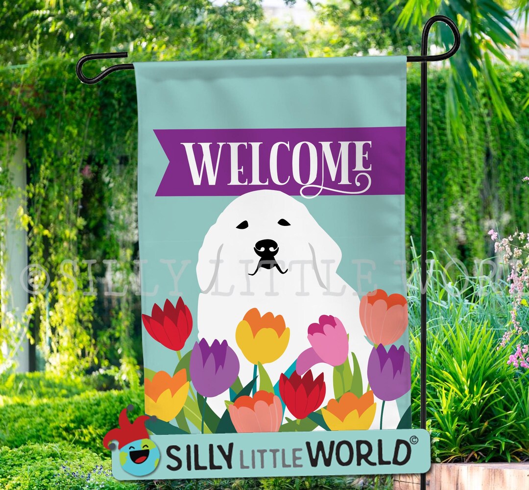24 Great Pyrenees Flag, Let It Snow Porch Sign, Dog Garden Ornaments ...